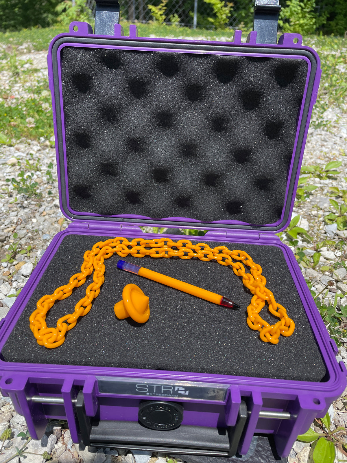 Rowdy Glass Chain Set - Yellow — Headlines Smokes